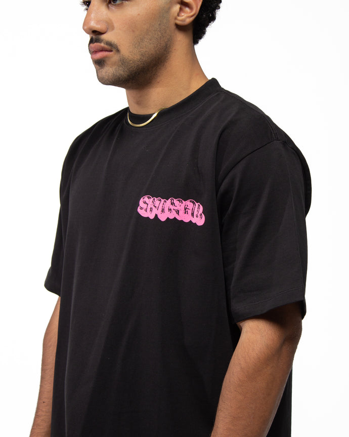 Spiral Core Tee In Black